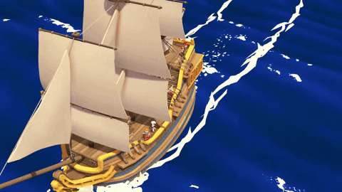 Stranded Sails Ship GIF | Ulvespill